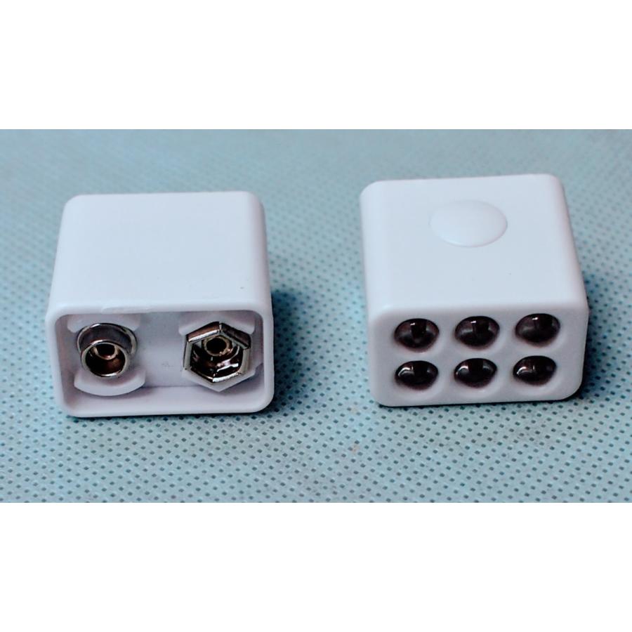 9V 6灯 角型電池 用 LED フラッシュライト 006P 白 1個 : sp8819-6 : 通信情報機器シード - 通販 - Yahoo!ショッピング