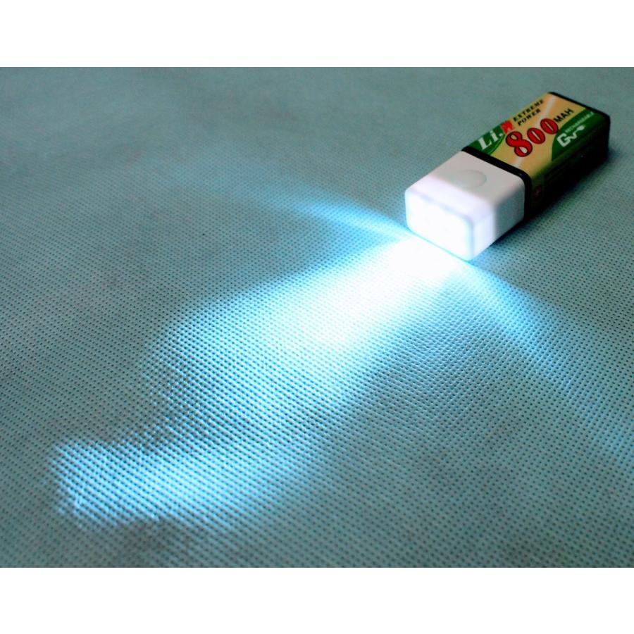 9V 6灯 角型電池 用 LED フラッシュライト 006P 白 1個 : sp8819-6 : 通信情報機器シード - 通販 - Yahoo!ショッピング