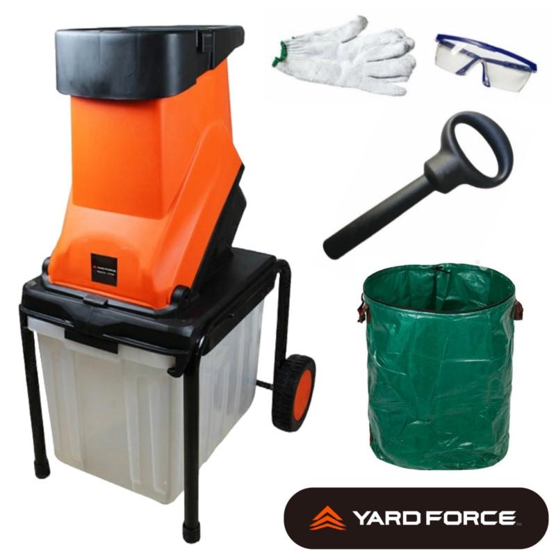 YARD FORCE YARDFORCE 電動ガーデン枝シュレッダー YF5458-GB 回転刃式 家庭用 ヤードフォース 粉砕機 : シーズニーズ - 通販 - Yahoo!ショッピング