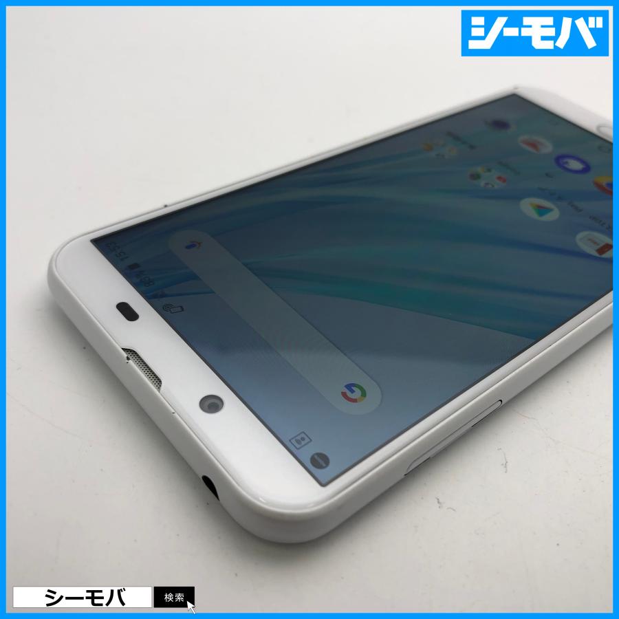 スマホ AQUOS sense2 SHV43 SIMロック解除手続き済み au ホワイト 美品 android アンドロイド ...