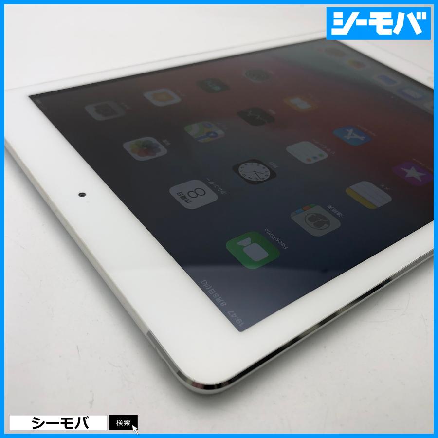 iPad Air Wi-Fi + Cellular A1475 au Apple 16GB シルバー 中古 MD794J/A ...