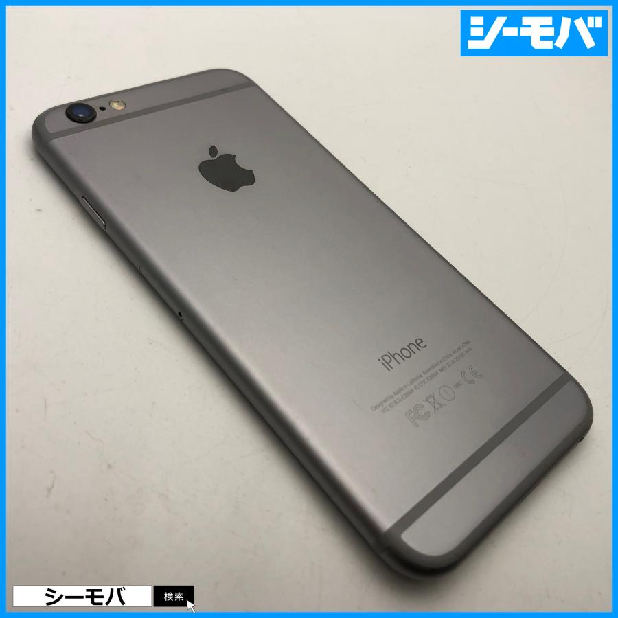 iPhone 6 16GB A1586 NG472J/A au 中古 Apple スペースグレイ ios11.2. RUUN12980 ...