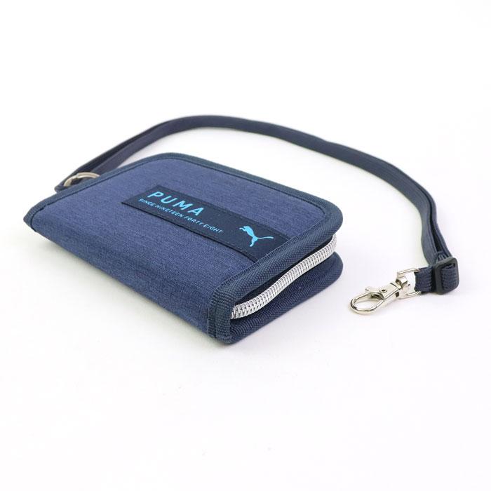 PUMA 財布 キッズ 男の子 二つ折り ラウンドファスナー プーマ PM384 ストラップ付き 子供 ジュニア 通学 小銭入れ パスケース ネック : seek. - 通販 - Yahoo ...