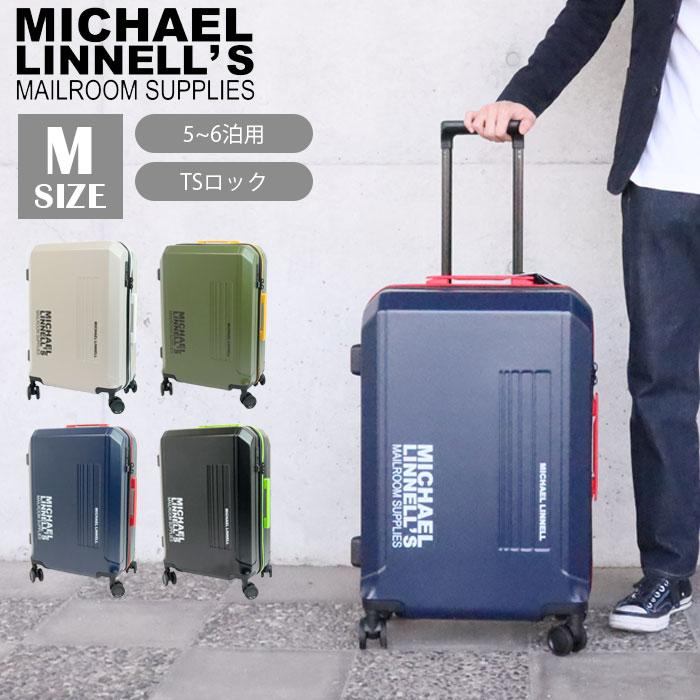 MICHAEL LINNELL スーツケース Mサイズ プリントキャリー ロゴ 50L 3泊〜4泊 ML-0868-58 静音 旅行 出張 ビジネス : seek. - 通販 - Yahoo ...
