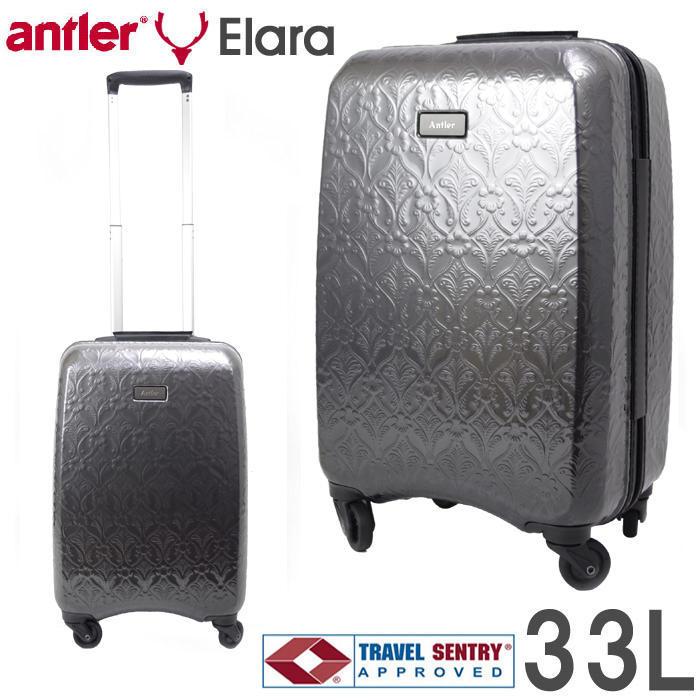 Nazareno Gabrielli スーツケース サンコー 機内持ち込み sサイズ キャリーケース トラベルケース アントラー Antler AELZ-48 Elara エラーラ ブラック ...
