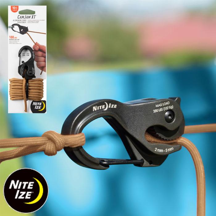 NITE IZE カムジャム アルミ製フック キャンプテント NITEIZE ナイトアイズ コヨーテカラー付 パラコード アルミニウムXT フック カラビナ アウトド : seek. - 通販 ...