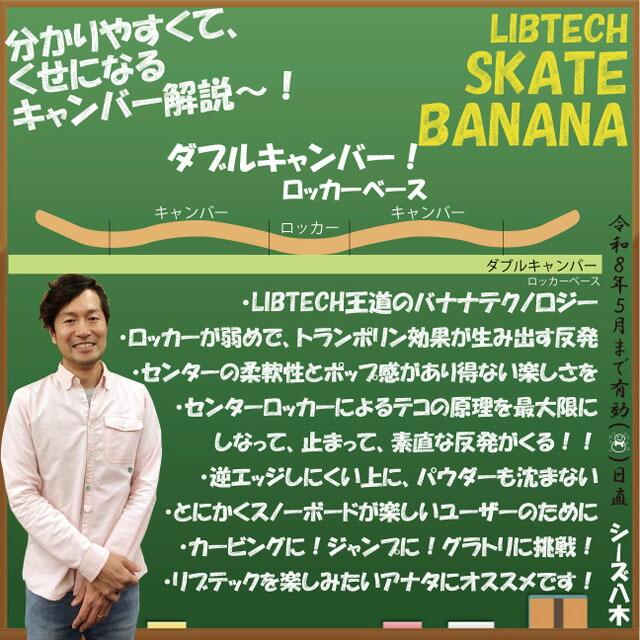 【予約商品】LIBTECH SKATEBANANA 152/154/156/159/153W/156W/159Wcmリブテックスケートバナナ 2025-26モデル : シーズ(see’s ...