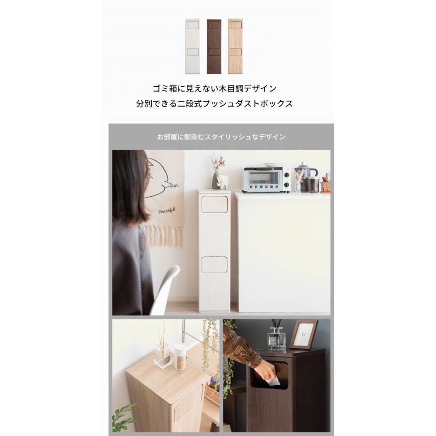 2段ゴミ箱 プッシュ式 ダストボックス Empro エンプロー 分別ゴミ箱 ごみ箱 塵箱 プッシュ扉 縦長 キッチン mim-DB-960R-new 宮武製作所 臭わない : ヘルシー生活館 ...