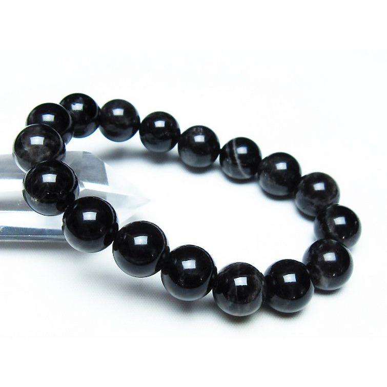 モリオン 純天然 黒水晶 ブレスレット 12mm t112-7244 : 誠安天然石専門店 - 通販 - Yahoo!ショッピング