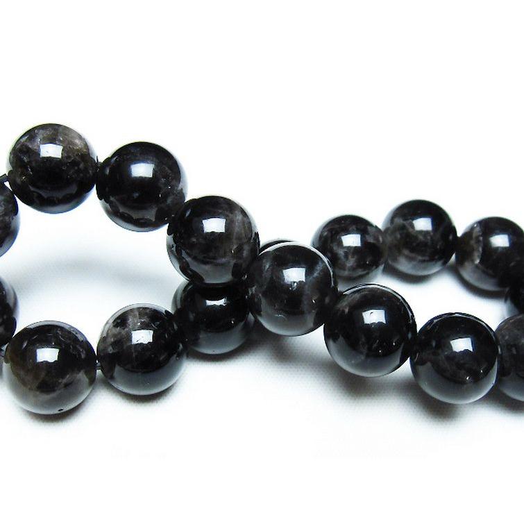 モリオン 純天然 黒水晶 ブレスレット 12mm t112-7246 : t112-7246 : 誠安天然石専門店 - 通販 - Yahoo!ショッピング