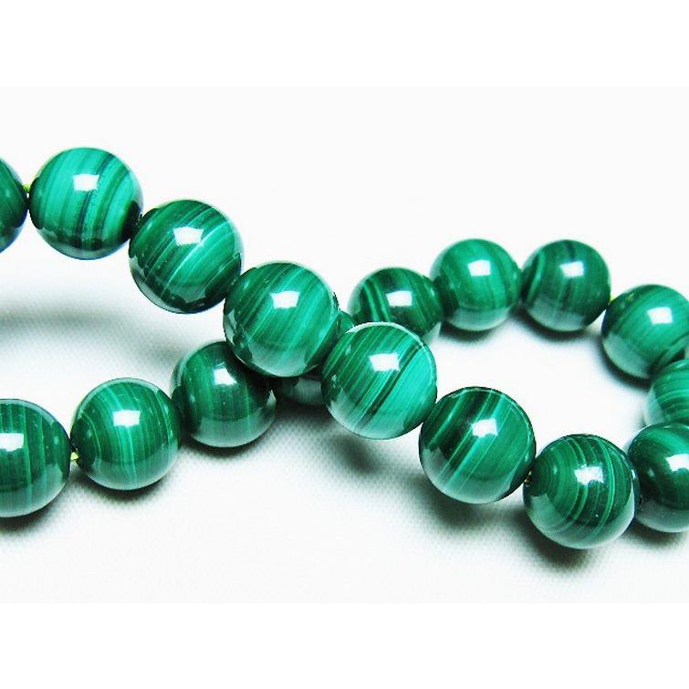 マラカイト ブレスレット 10mm t115-4409 : 誠安天然石専門店 - 通販 - Yahoo!ショッピング