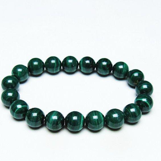 マラカイト ブレスレット 10mm t115-4426 : 誠安天然石専門店 - 通販 - Yahoo!ショッピング