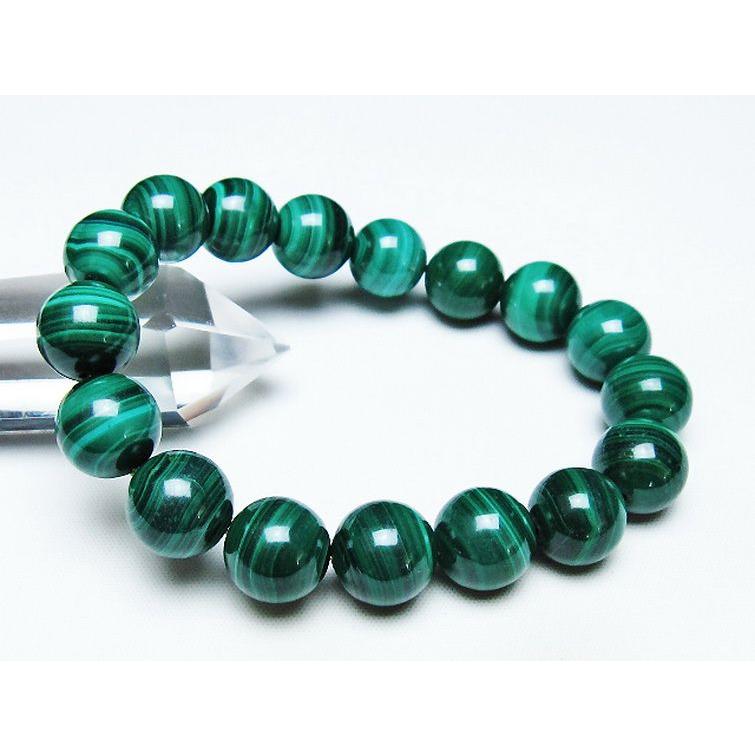 マラカイト ブレスレット 13mm t115-4479 : 誠安天然石専門店 - 通販 - Yahoo!ショッピング