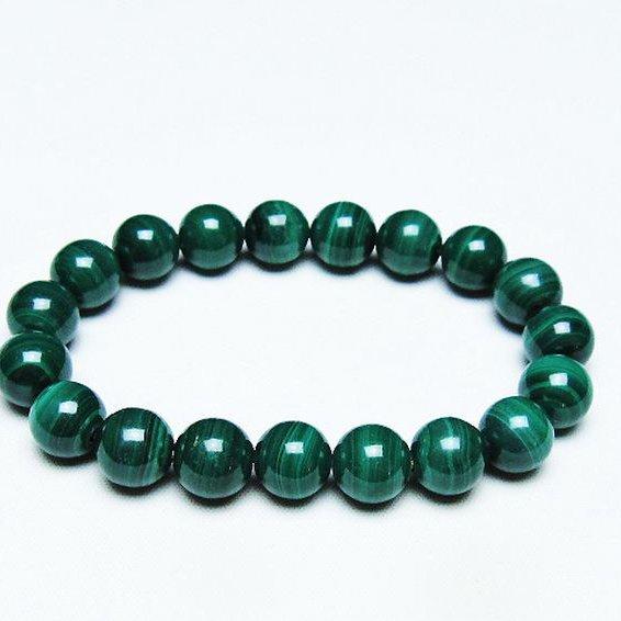 マラカイト ブレスレット 10mm t115-4504 : 誠安天然石専門店 - 通販 - Yahoo!ショッピング