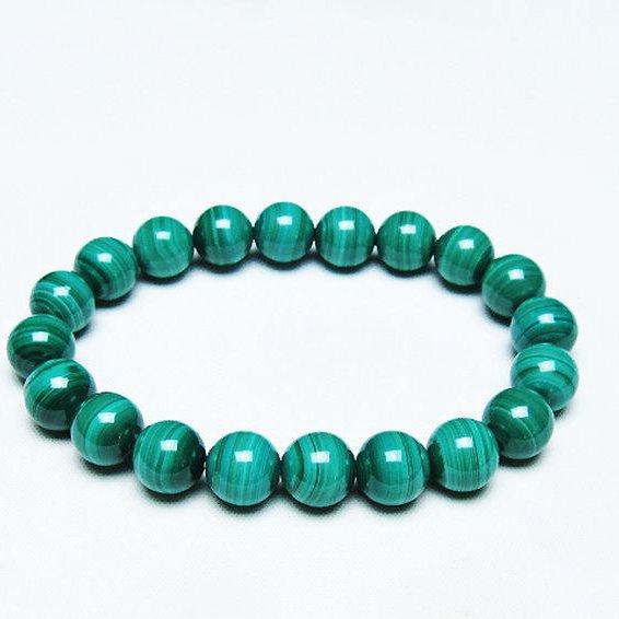 マラカイト ブレスレット 10mm t115-4529 : 誠安天然石専門店 - 通販 - Yahoo!ショッピング