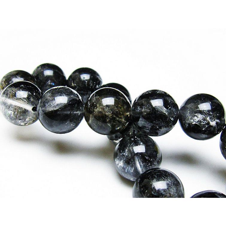 ブラックエレスチャルクォーツ 骸骨水晶 ブレスレット 14mm t124-4936 : 誠安天然石専門店 - 通販 - Yahoo!ショッピング