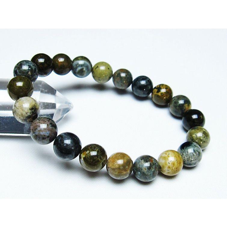 オーシャンジャスパー ブレスレット 10mm t153-3150 : 誠安天然石専門店 - 通販 - Yahoo!ショッピング