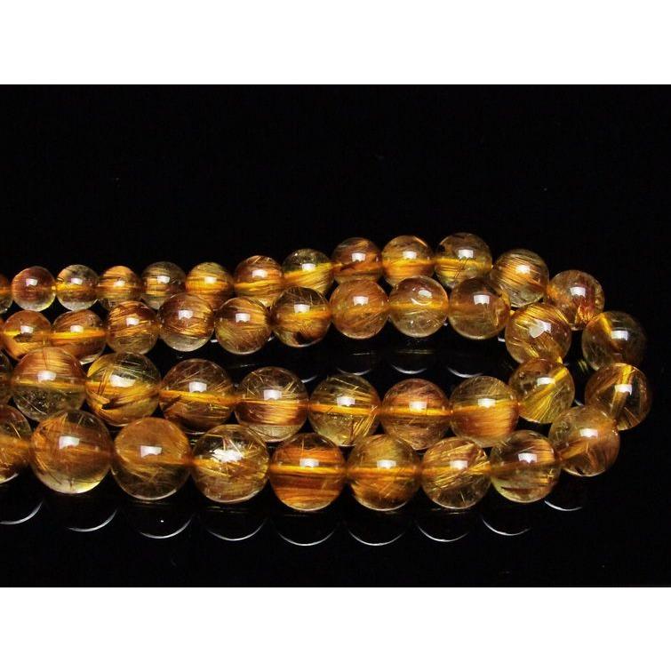 ゴールドタイチンルチル ネックレス 12mm t162-444 : 誠安天然石専門店 - 通販 - Yahoo!ショッピング