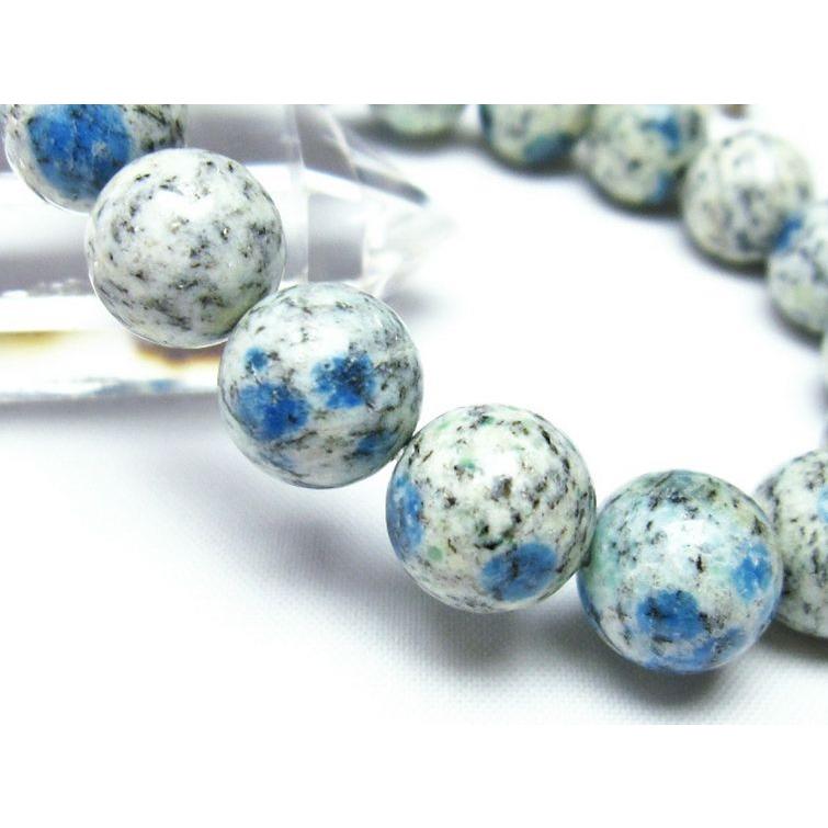 K2ストーン アズライト イン グラナイト ブレスレット 12mm t193-2929 : t193-2929 : 誠安天然石専門店 - 通販 - Yahoo!ショッピング