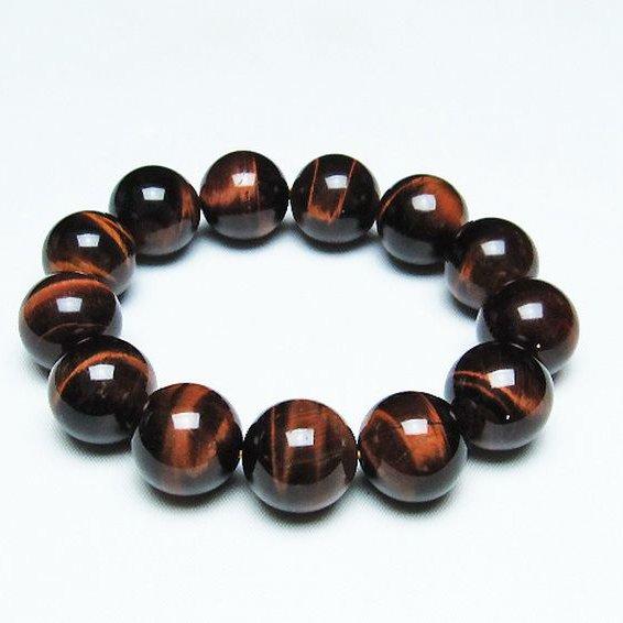 レッドタイガーアイ※赤虎目石 ブレスレット 18mm t198-6032 : 誠安天然石専門店 - 通販 - Yahoo!ショッピング
