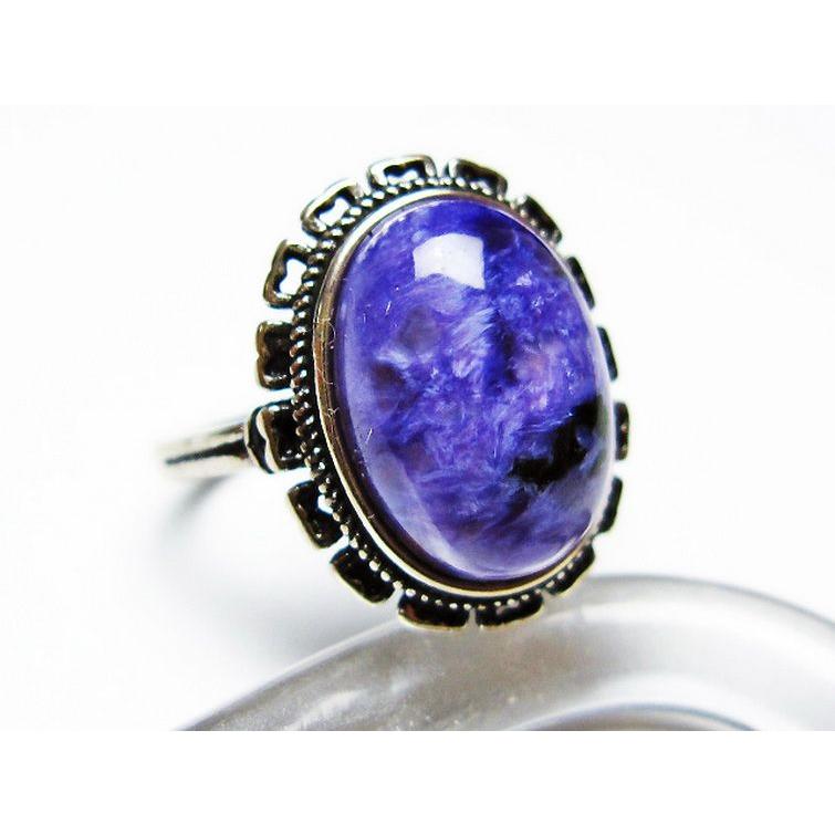 チャロアイト 指輪 (15号) t210-2734 : 誠安天然石専門店 - 通販 - Yahoo!ショッピング