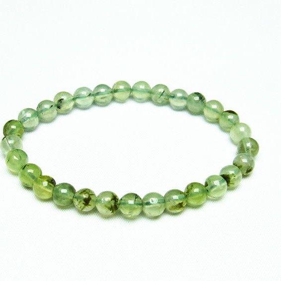 ルチル入り プレナイト ブレスレット 7mm t228-3670 : 誠安天然石専門店 - 通販 - Yahoo!ショッピング