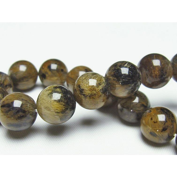 ルチルインアゲート ブレスレット 11mm t258-1906 : 誠安天然石専門店 - 通販 - Yahoo!ショッピング