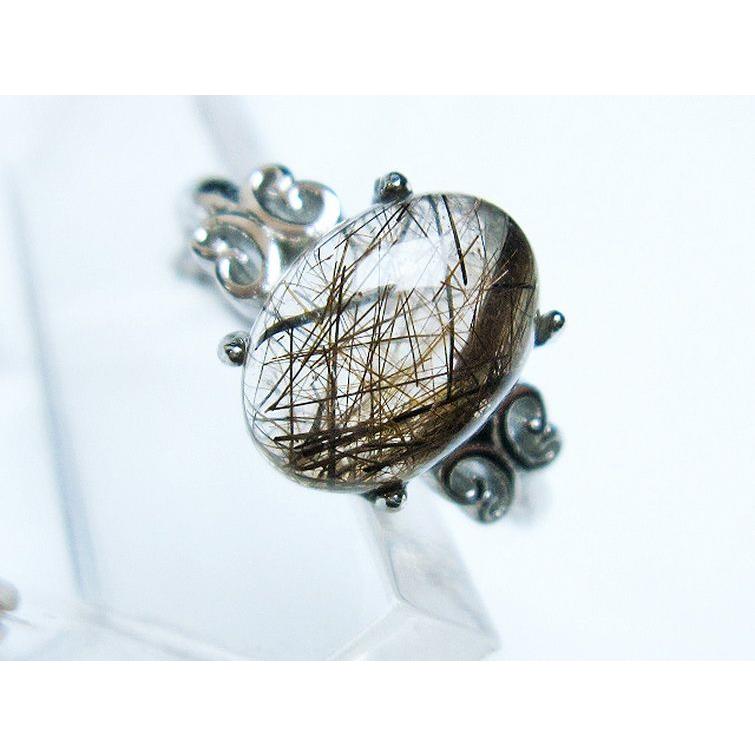 ブラックルチルクォーツ 指輪 (12号) t343-1141 : 誠安天然石専門店 - 通販 - Yahoo!ショッピング