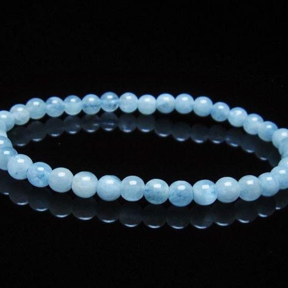 アクアマリン ブレスレット 5mm t35-19663 : 誠安天然石専門店 - 通販 - Yahoo!ショッピング