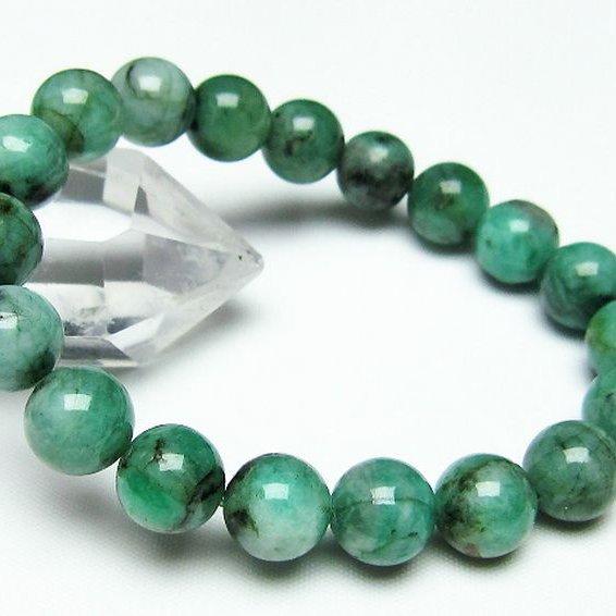 エメラルド ブレスレット 11mm t398-6574 : t398-6574 : 誠安天然石専門店 - 通販 - Yahoo!ショッピング