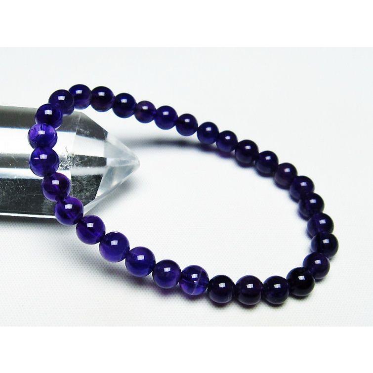 アメジスト ブレスレット 6mm t406-3227 : 誠安天然石専門店 - 通販 - Yahoo!ショッピング