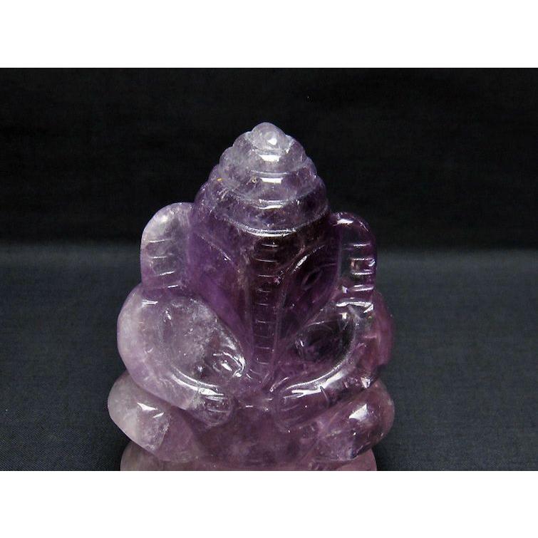 アメジスト ガネーシャ 彫刻品 置物 t42-474 : 誠安天然石専門店 - 通販 - Yahoo!ショッピング