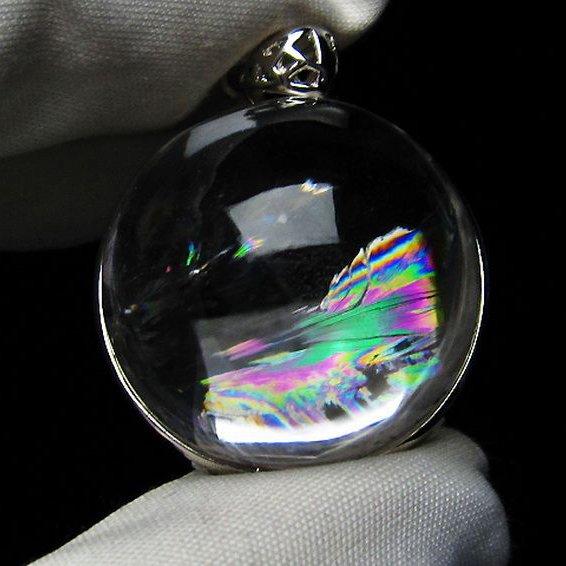 アイリスクォーツ 虹入り レインボー水晶 ペンダント t436-2061 : 誠安天然石専門店 - 通販 - Yahoo!ショッピング