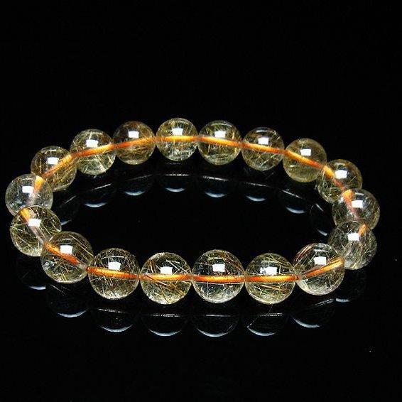 ルチルクォーツ（金針ルチル水晶） ブレスレット 11mm t50-9552 : 誠安天然石専門店 - 通販 - Yahoo!ショッピング