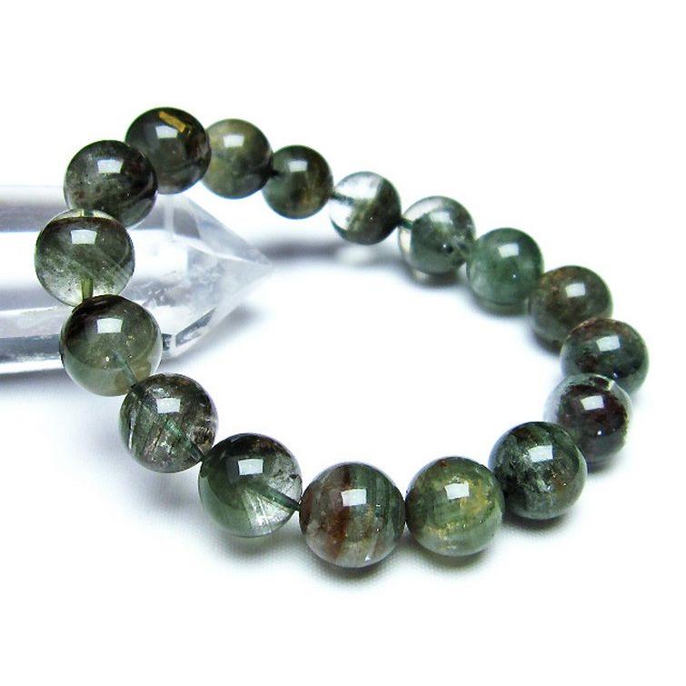 グリーンファントム ブレスレット 12mm t507-3416 : t507-3416 : 誠安天然石専門店 - 通販 - Yahoo!ショッピング