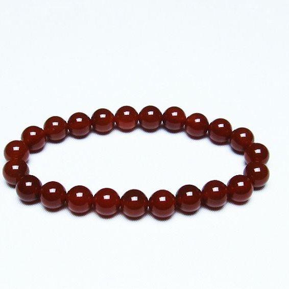 赤アゲート ブレスレット 8mm t57-6901 : 誠安天然石専門店 - 通販 - Yahoo!ショッピング