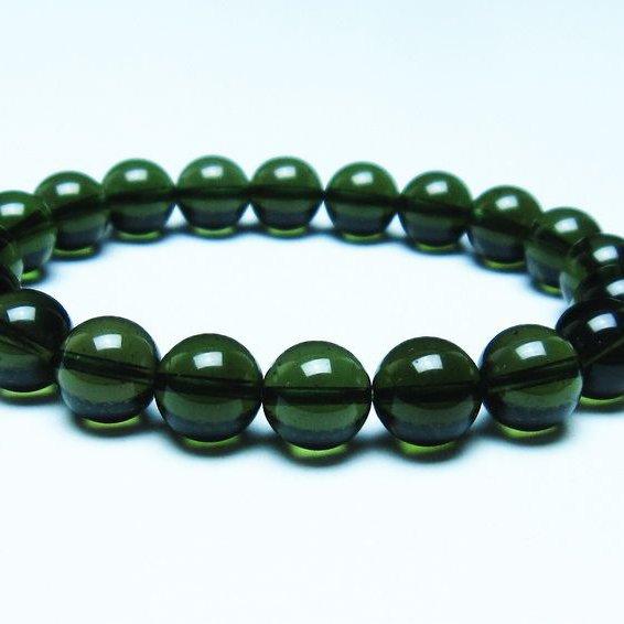 モルダバイト ブレスレット 9mm t64-772 : 誠安天然石専門店 - 通販 - Yahoo!ショッピング