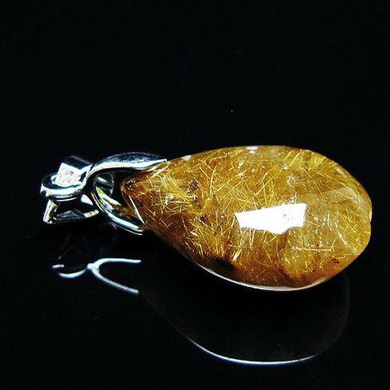 ゴールドタイチンルチルクォーツ ペンダント t741-2053 : 誠安天然石専門店 - 通販 - Yahoo!ショッピング