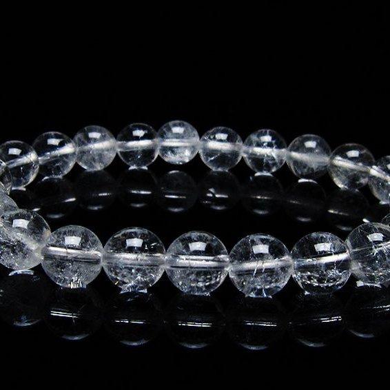 クラック水晶 ブレスレット 9mm t82-10497 : 誠安天然石専門店 - 通販 - Yahoo!ショッピング