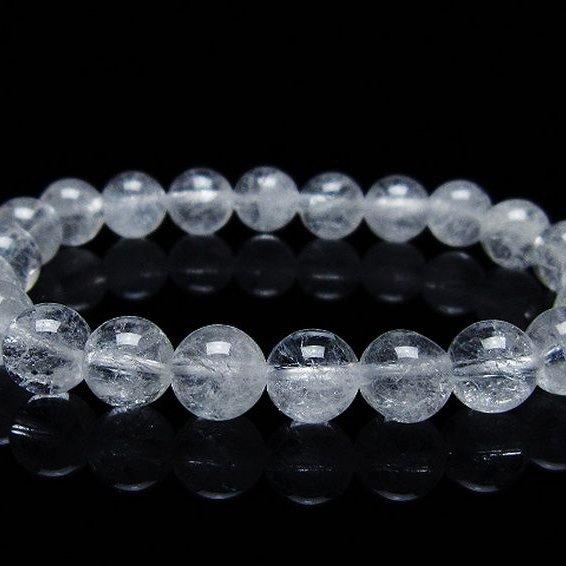 クラック水晶 ブレスレット 9mm t82-10635 : 誠安天然石専門店 - 通販 - Yahoo!ショッピング