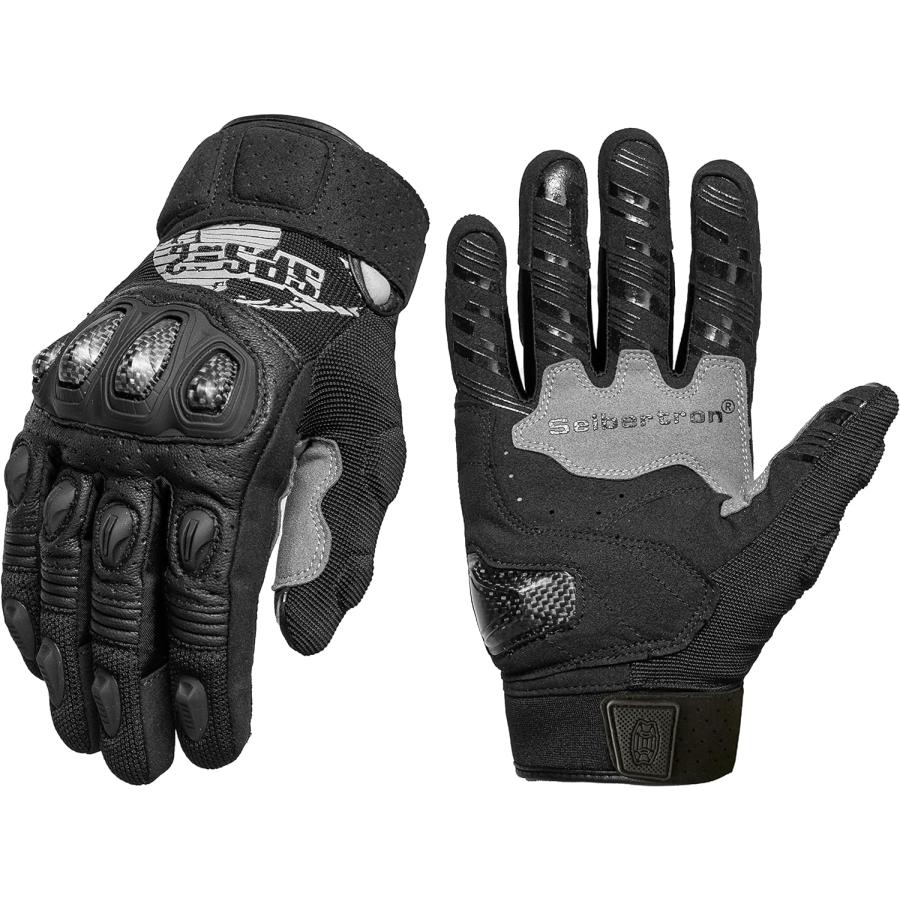 Seibertron SPS2 SPS-2 バイク 自転車 通気性 本革グローブ スポーツグローブ カーボンナックルプロテクター レザーグローブ : サイバトロン公式ショップ - 通販 ...