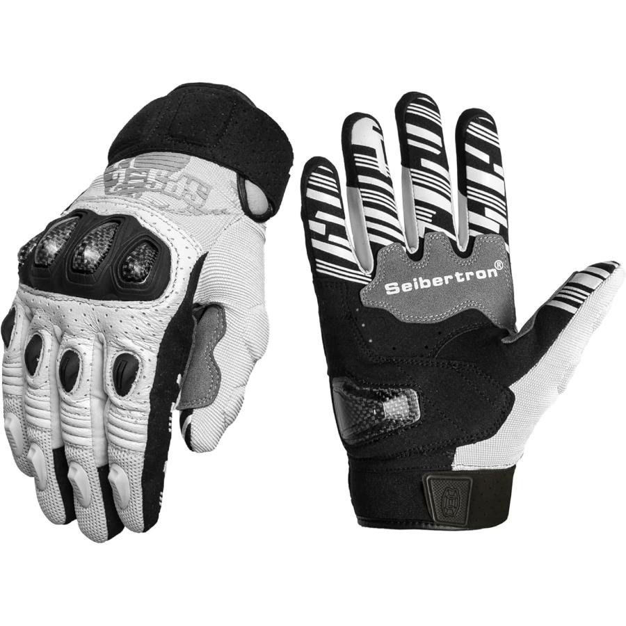 Seibertron SPS2 SPS-2 バイク 自転車 通気性 本革グローブ スポーツグローブ カーボンナックルプロテクター レザーグローブ : サイバトロン公式ショップ - 通販 ...