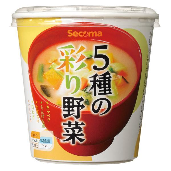Secoma セイコーマート Secoma カップみそ汁 5種の彩り野菜 6個 セコマ インスタント 味噌汁 : セイコーマート ヤフーショッピング店 - 通販 - Yahoo!ショッピング