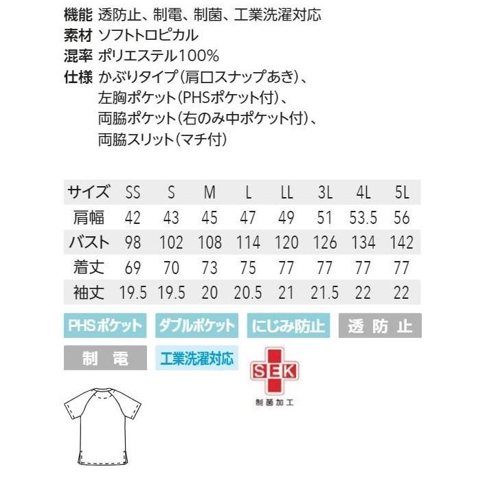 ミズノ MZ0018 メディカル スクラブ 男女兼用 :MZ0018:制服プラス - 通販 - Yahoo!ショッピング