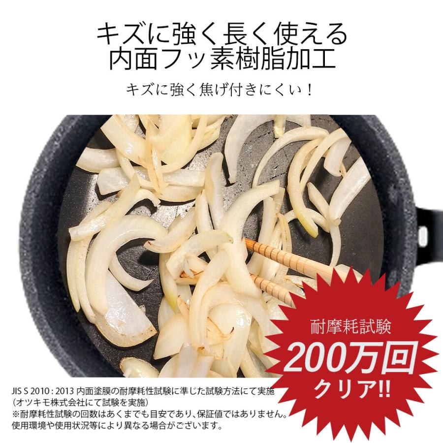 鍋 片手鍋 18cm ih 蓋付き ライトセンスマーブル | ソースパン IH 18 cm IH対応 ガス火 オール熱源 キズに強い こびりつきにくい 長持ち PFOA PFOS フリー シン ...