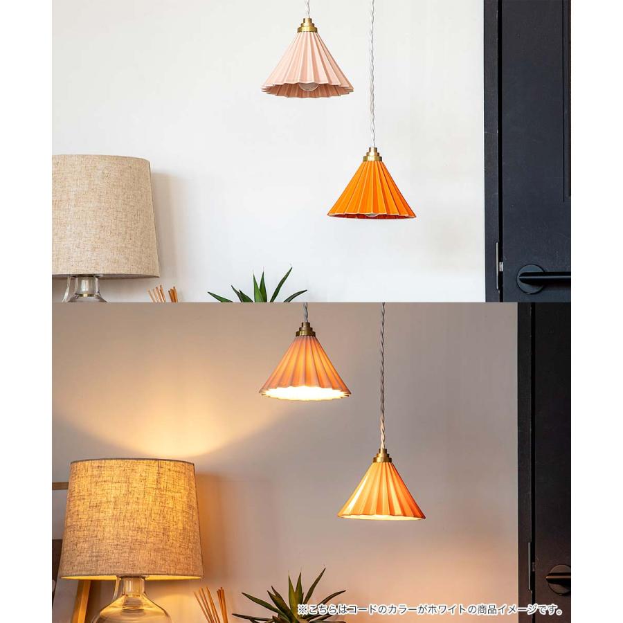TIC ペンダントライト ブラウンコード LED 照明器具 日本製 ORIGAMI LAMP | オリガミランプ おりがみ 照明 電球 ...