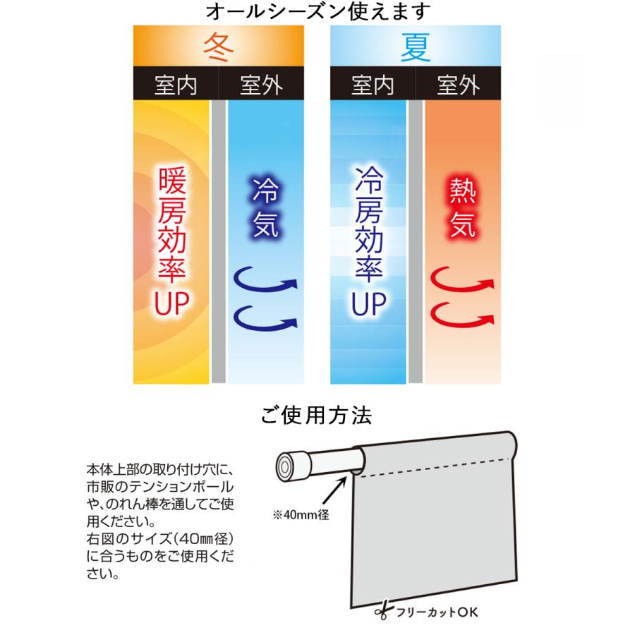 ペットも通れる 間仕切り のれん 半透明 90×250cm LMT-10P 明和グラビア 日本製 | 暖簾 カーテン 仕切り 冷気 暖気 逃げにくい エコ 節約 省エネ :E080:生活空間 ...