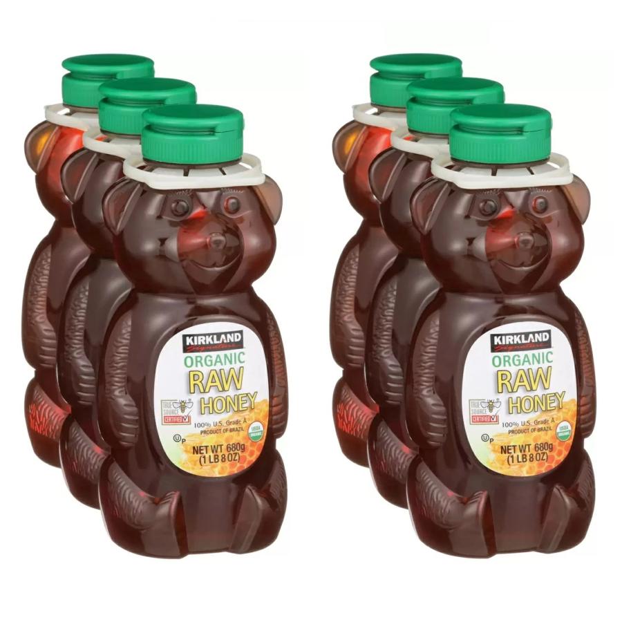 KIRKLAND signature カークランド オーガニック 生ハチミツ ローハニー 680g × 3本セット 2セット コストコ 全国一律送料無料 あす着く 賞味期限 2025/2/24 ...