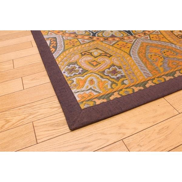 イケヒコ い草のマット「 万華鏡 」 95×150cm(#1708510)柳川だんつう い草 ラグ 国産 日本製 日本産 最高級 柳川段通 ...