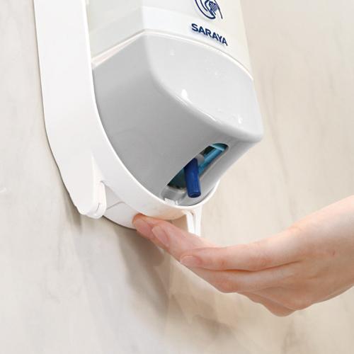 SARAYA トイレ 除菌 便座除菌クリーナー用ディスペンサー サラヤ SC-460Rお試しセット(DX5トリプル)（本体×3台＋便座クリーナー 便座きれいくん5L×1本） : 清潔キレイ館 ...